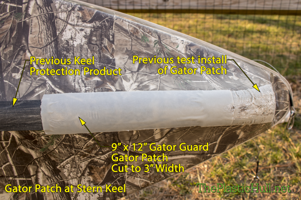 Gator Patch Kayak Keel Protection and Repair - The Plastic Hull